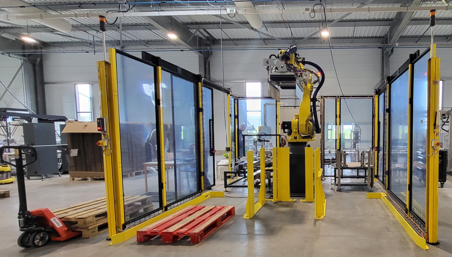 Case packer and palletizer for doypacks | Case study | MG Tech